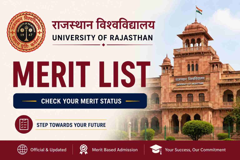 Rajasthan University Merit List 2026 - Uniraj